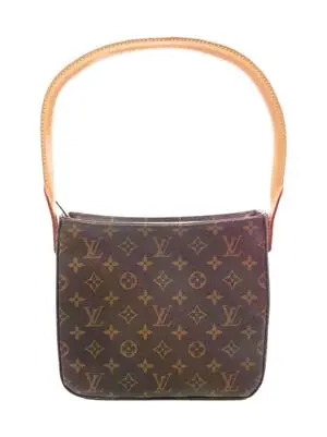 LOUIS VUITTON 2002 Monogram Looping Mm Shoulder Bag - Brown