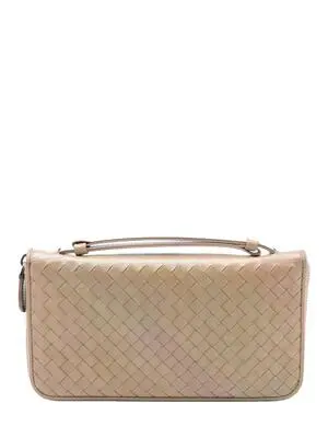 Bottega Veneta Nappa Intrecciato Clutch Bag - Brown