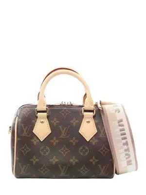 LOUIS VUITTON Monogram Speedy Bandouliere 20 Satchel - Brown