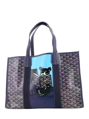 Goyard Villette Printed Coated Canvas Mm Tote Bag - Blue
