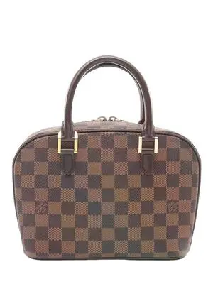 LOUIS VUITTON 2003 Damier Ebene Mini Sarria Handbag - Brown