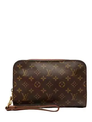 LOUIS VUITTON 2002 Monogram Orsay Clutch - Brown