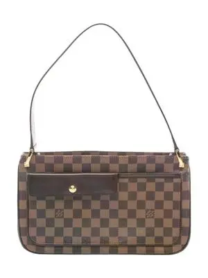 LOUIS VUITTON 2003 Damier Ebene Aubagne Shoulder Bag