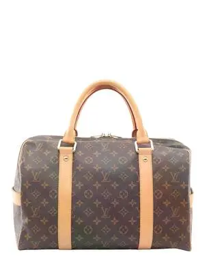 LOUIS VUITTON 2006 Monogram Carryall Travel Bag - Brown