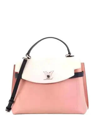 LOUIS VUITTON Lockme Ever Handbag Leather Mm Satchel - Pink
