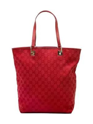 Gucci Gg Canvas Tote Bag 2000-2015 - Red