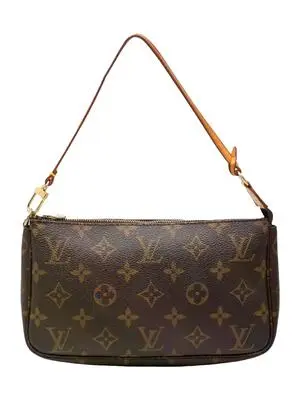 LOUIS VUITTON 2001 Monogram Pochette Accessoires - Brown