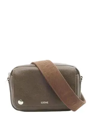 Loewe 2010-2026 Small Grained Leather Pebble Crossbody Bag Brown