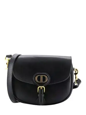 Dior Bobby Flap Bag Leather Medium - Black