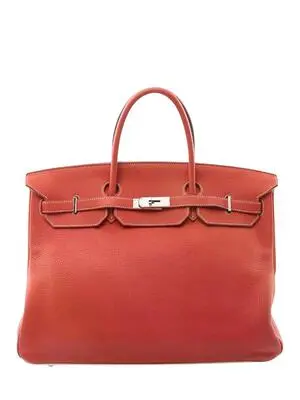 Hermès 2011 Birkin 40 Handbag Clemence - Red