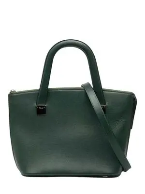 CELINE Celine 1997 Grained Calfskin Satchel