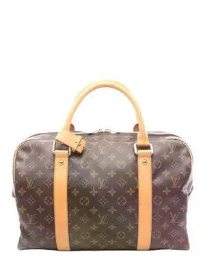 LOUIS VUITTON 2007 Monogram Carryall Boston Bag - Brown