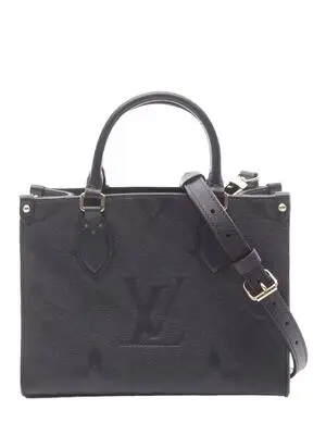 LOUIS VUITTON 2021-2026 Monogram Empreinte Onthego Pm Satchel - Black