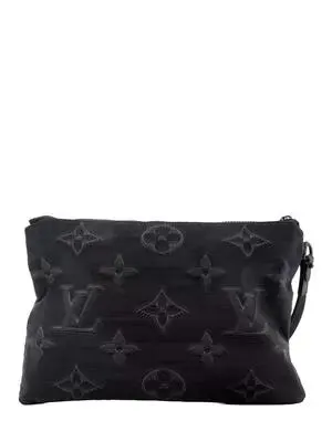 LOUIS VUITTON A4 Pouch Limited Edition 2054 Monogram Clutch - Black