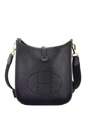 Hermès Evelyne Tpm Crossbody Bag Clemence Leather - Black