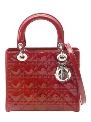 Dior 2014 Cannage Lady Satchel - Red