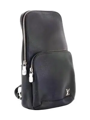 LOUIS VUITTON Avenue Sling Bag Taiga Leather - Black