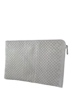 Bottega Veneta Nappa Intrecciato Clutch Bag - Grey