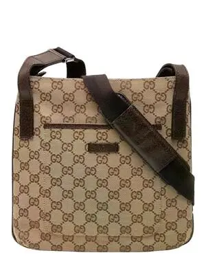 Gucci Gg Canvas Crossbody Bag - Brown