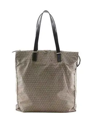 Fendi 2010-2026 Micro Zucchino Nylon Tote Bag - Brown