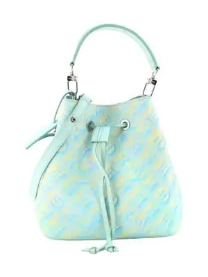 LOUIS VUITTON Neonoe Bb Bucket Bag Stardust Monogram Empreinte Leather - Blue