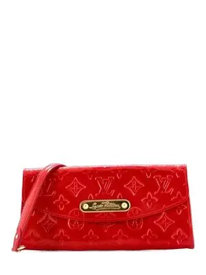 LOUIS VUITTON Sunset Boulevard Monogram Vernis Clutch - Red