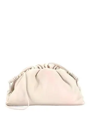 Bottega Veneta The Pouch Leather Mini Crossbody Bag - Neutrals