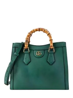 Gucci Diana Nm Bamboo Handle Small Tote Bag - Green