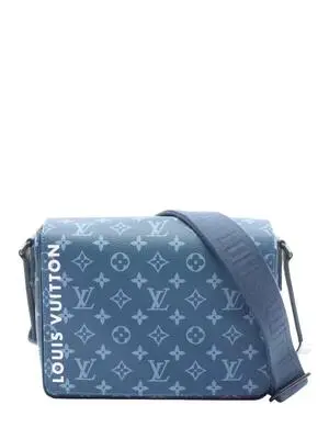 LOUIS VUITTON 2021-2026 Monogram District Pm Crossbody Bag - Blue