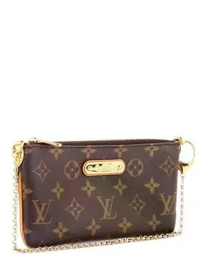 LOUIS VUITTON Milla Pochette Monogram Canvas Mm - Brown