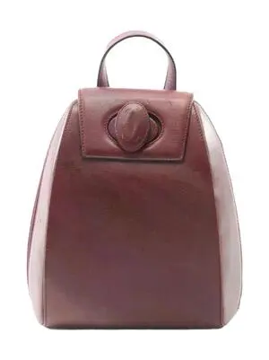 CARTIER 2010-2026 Leather Must Line Backpack - Red