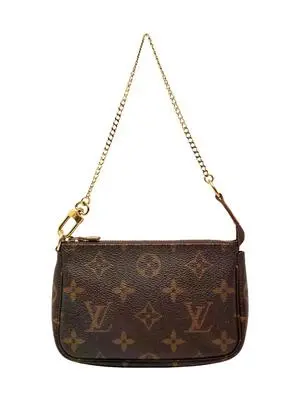 LOUIS VUITTON 2018 Monogram Mini Pochette Accessoires - Brown