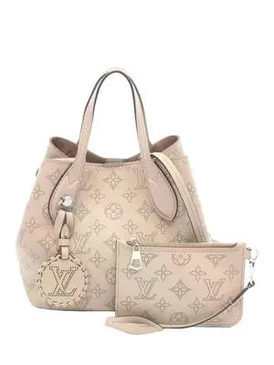 LOUIS VUITTON 2021-2026 Monogram Mahina Blossom Pm Satchel - Brown