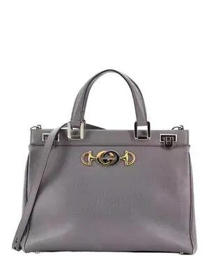 Gucci Zumi Top Handle Satchel - Grey