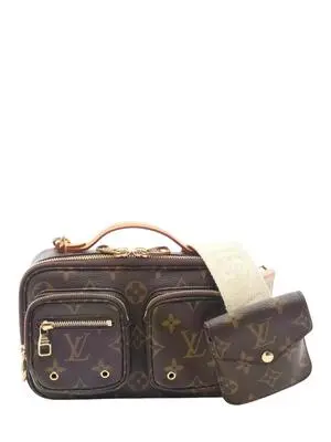 LOUIS VUITTON Monogram Utility Satchel - Brown
