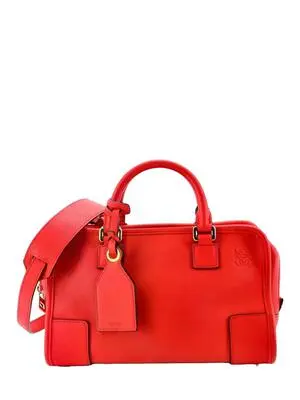 Loewe Amazona Nm Leather 23 Satchel - Red