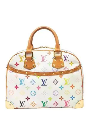 LOUIS VUITTON Monogram Multicolore Trouville Handbag - White