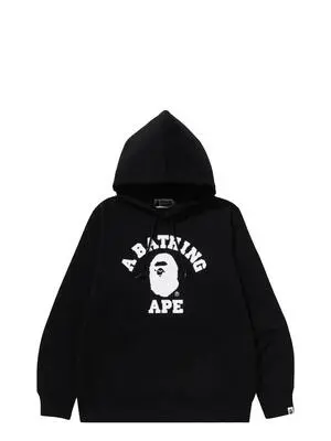 A BATHING APE BAPE College Pullover Hoodie Black