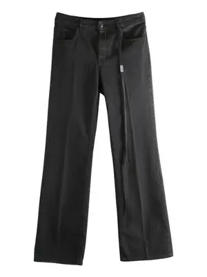ANN DEMEULEMEESTER Vive Straight Leg Trousers - Black