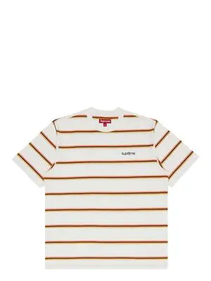 Supreme Stripe Short-sleeve Top - White
