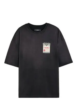 Amiri Hollywood Printed Cotton T-shirt - Black