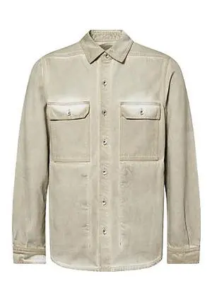 Rick Owens Oversized Washed-denim Overshirt - Sand