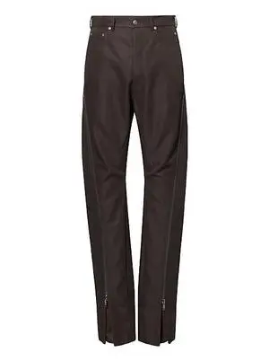 Rick Owens Cotton-blend Trousers - Dark Dust