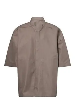 Rick Owens Jumbo Faun Cotton-blend Shirt - Dust