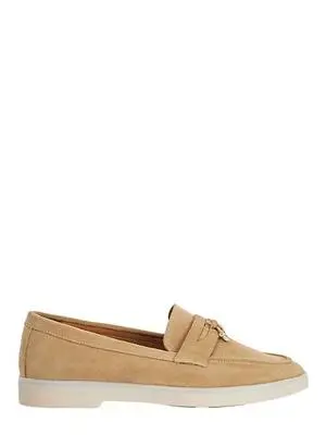 DUNE Suede Loafers - Sand Suede