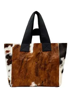 ALLSAINTS Izzy Leather Tote - Cow Print