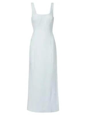 SIR. Linen Maxi Dress - Blue