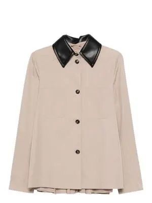 Sportmax Cotton Blend Trench Coat - Beige