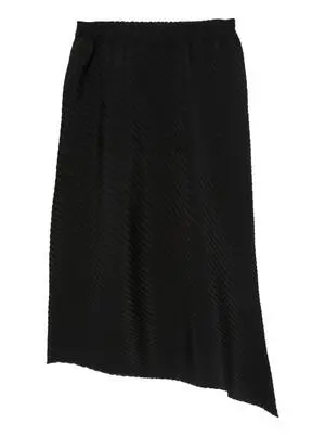 Issey Miyake Asymmetric Midi Skirt - Black