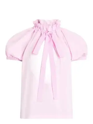 Patou Voluminous Cotton Top - Pink